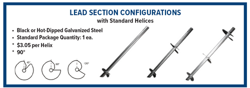 Grip Tite 7' Lead w/8" Helix--Galvanized – Foundation Rescue Supply